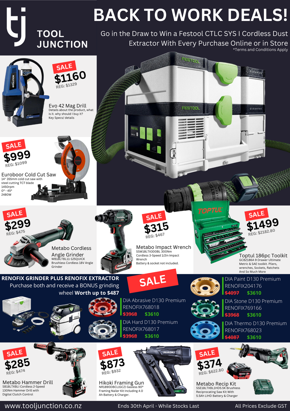 Marquip Industrial 16 2kW (2.7HP) 105L Stationary 15A Single Phase Bel – Tool Junction NZ